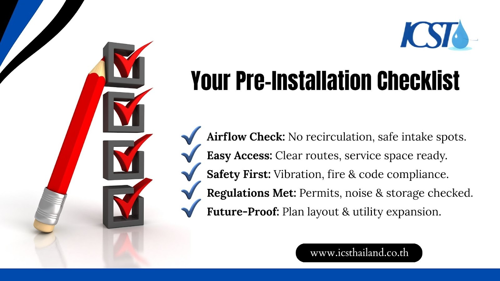 The Industrial Cooling System Site Planning Guide for Your Next Project - ICS - Thailand
