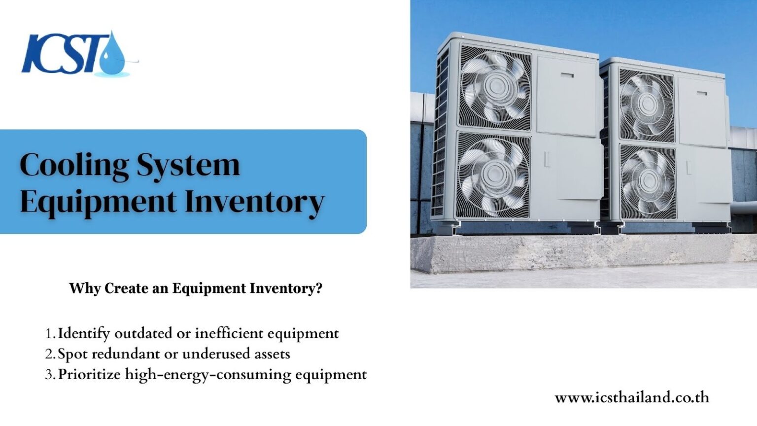 Cooling System Energy Audit Checklist: The Complete Guide - ICS - Thailand