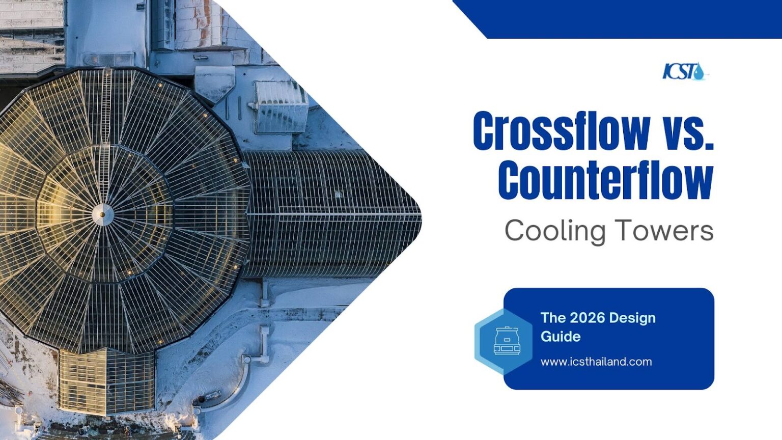 Crossflow vs Counterflow Cooling Towers: The 2026 Guide - ICS - Thailand